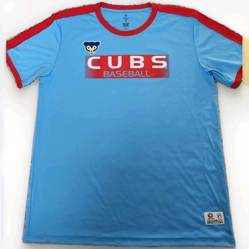 Chicago Cubs True Fan Series Dry Fit Shirt Baby Blue Mens XL Retro Cubs ...