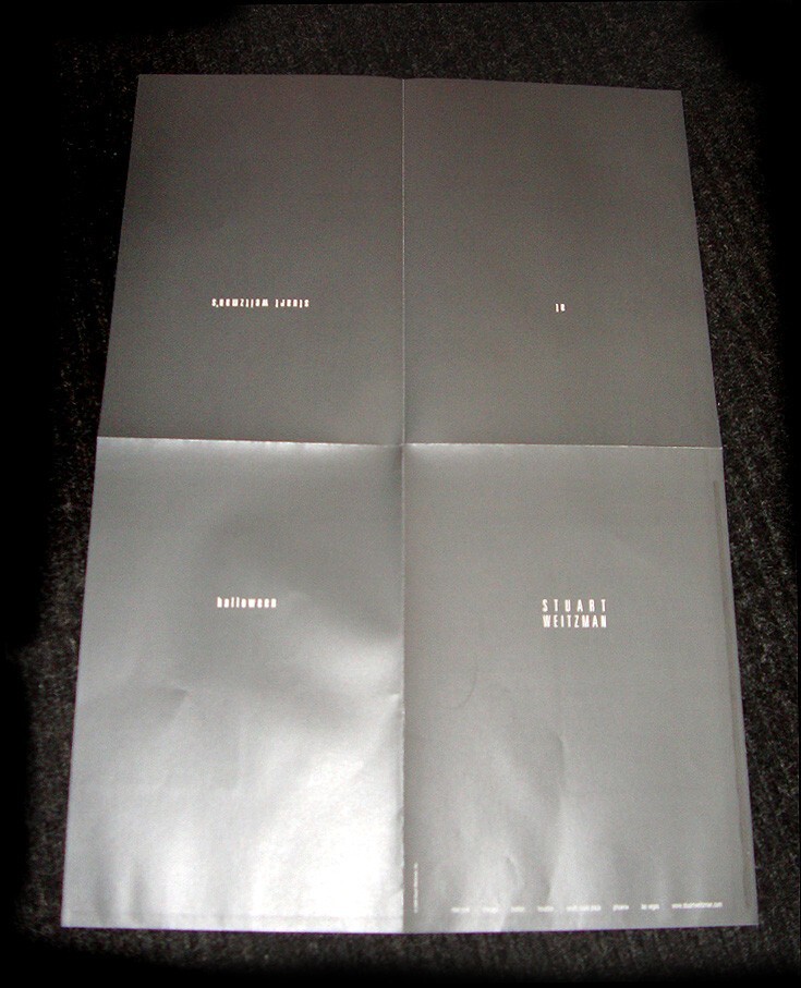 STUART WEITZMAN 8-Page Fold-Out Magazine PRINT AD Halloween 2000 jack-o ...