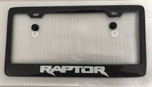 Real Carbon Fiber Ford F150 F-150 SVT Raptor License Plate Frame White ...