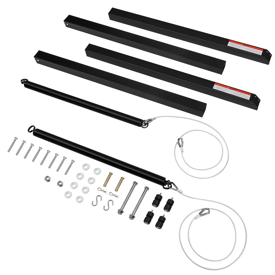 2 Sided Tailgate Utility Trailer Gate & Ramp Lift Assist System 350lbs ...