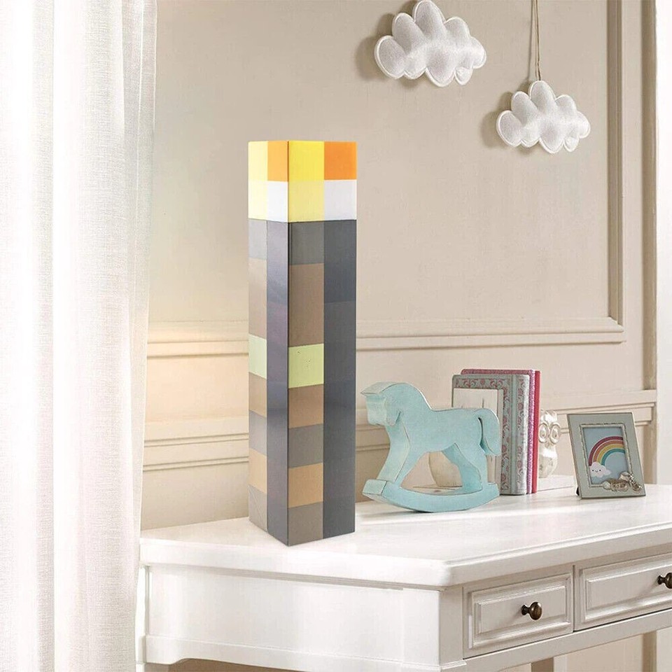 Minecraft Torch Rechargeable Portable Night Light-2 Pack | eBay