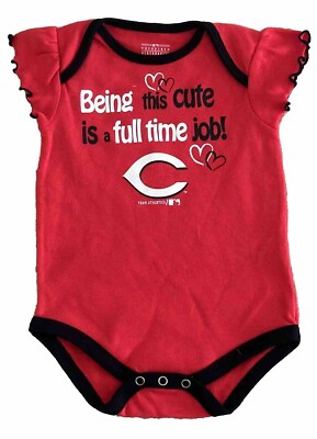 Cincinnati Reds MLB Girls One Piece Outfit Size 12 Months Brand New ...