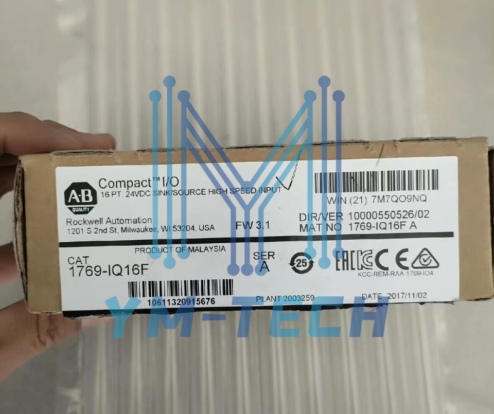 New Factory Sealed 1769-IQ16F SER A CompactLogix 16 Pt 24VDC I/O Input ...