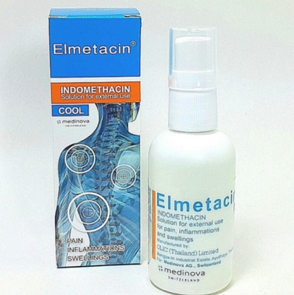 Elmetacin Indomethacin Cool 50ml Spray Relief Muscle Pain Tracking for ...