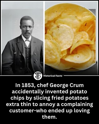 Vintage Photo – George Crum & the Birth of the Potato Chip (1853) US | eBay
