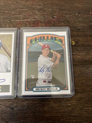 Mickey Moniak, Luken Baker And Carlos Arroyo Autograph Lot. Topps ...