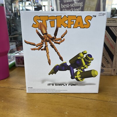 Stikfas Alpha Male Scuba Diver & Octopus Figure Model Set New MIB Mint ...