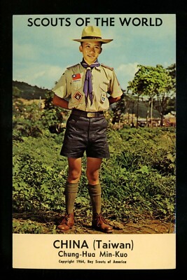 Scouting postcard Boy Scouts of the World 1964 China Taiwan Chung-Hua ...