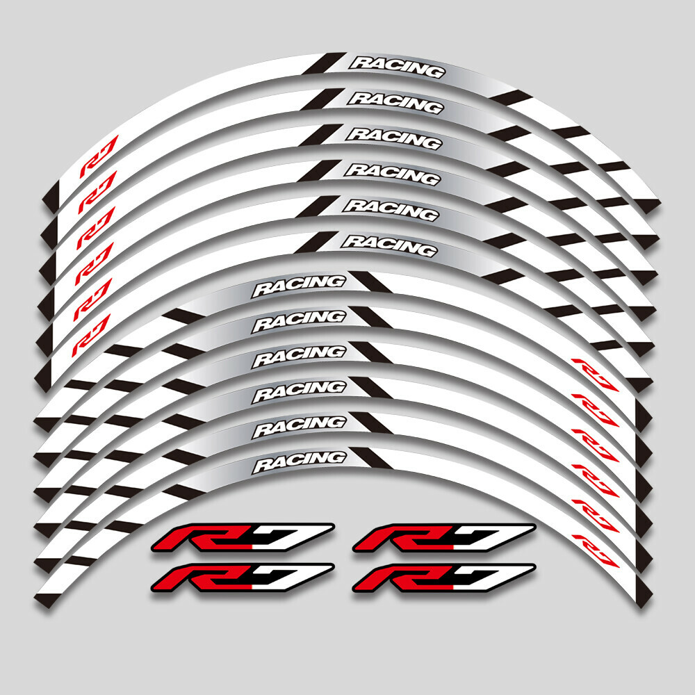 For Yamaha YZF R7 Motorcycles Rim Stripes Wheel Decals Reflective Tape ...