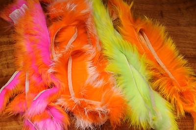 Hareline Dubbin' TWO TONE RABBIT CROSSCUT STRIPS Fly & Jig Tying | eBay