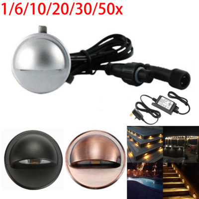 10-30x Warm White Half Moon Landscape LED Deck Stair Step Lights ...