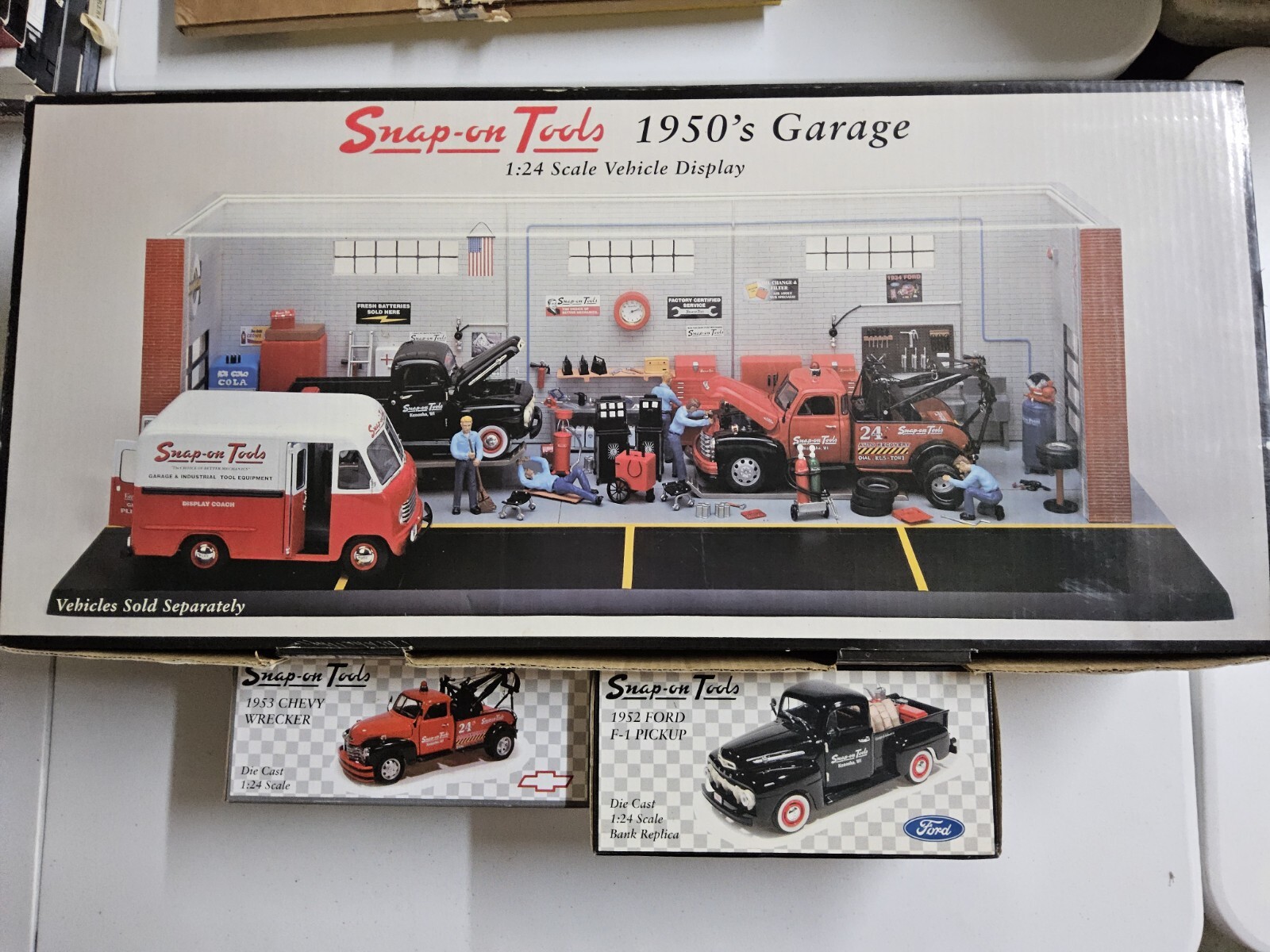 Snap on Tools 1950’s Garage 1:24 Matching Vehicle Set 52 Pickup 53 ...
