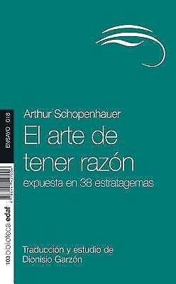 Arte de Tener Razon by Arthur Schopenhauer (2016, Trade Paperback) for ...