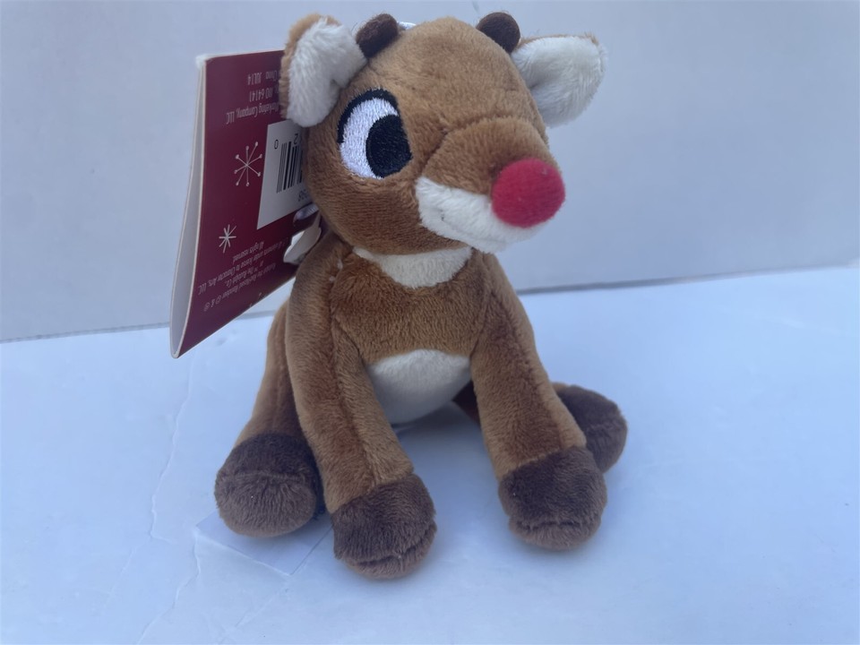 Hallmark Rudolph Red Nosed Reindeer 50 Years 3.5" Plush Ornament ~ 18 ...