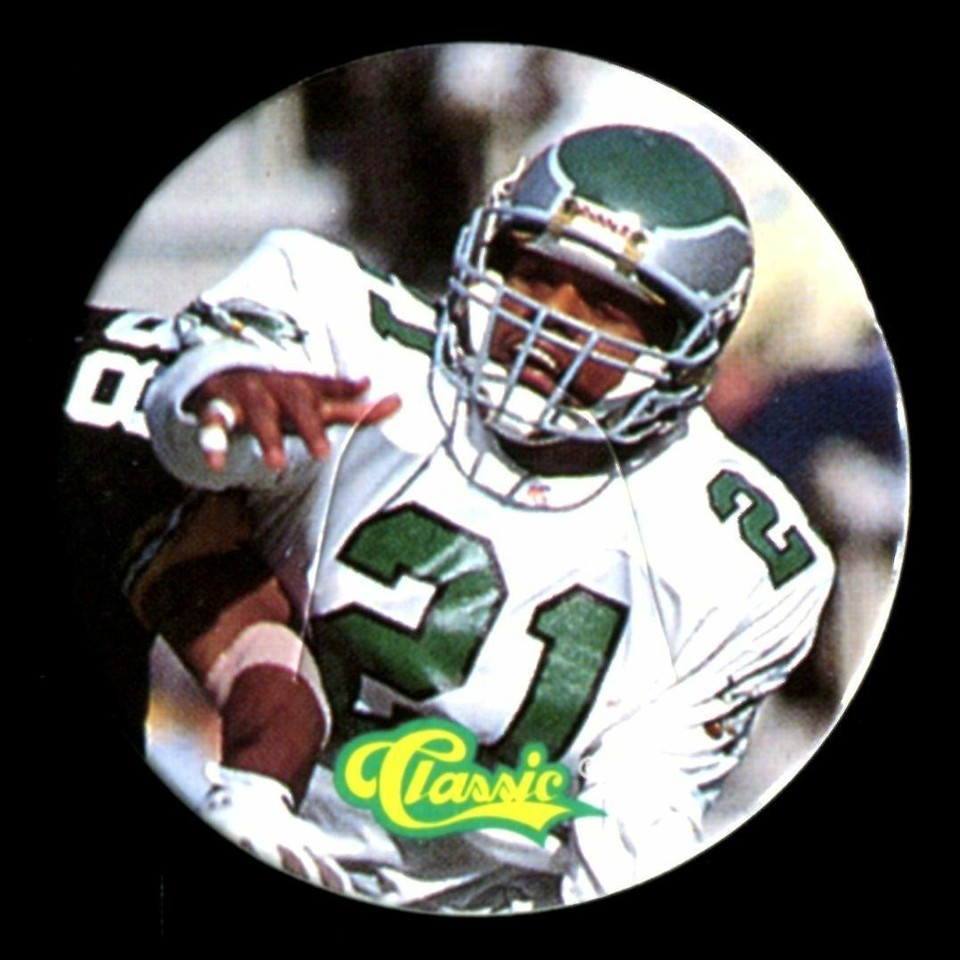 1993 Classic NFL Football Pog TONX Team Set PHILADELPHIA EAGLES ALLEN ...