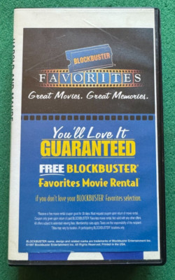 Blockbuster Video VHS Clamshell Rental Case⭐ Harold and Maude ...