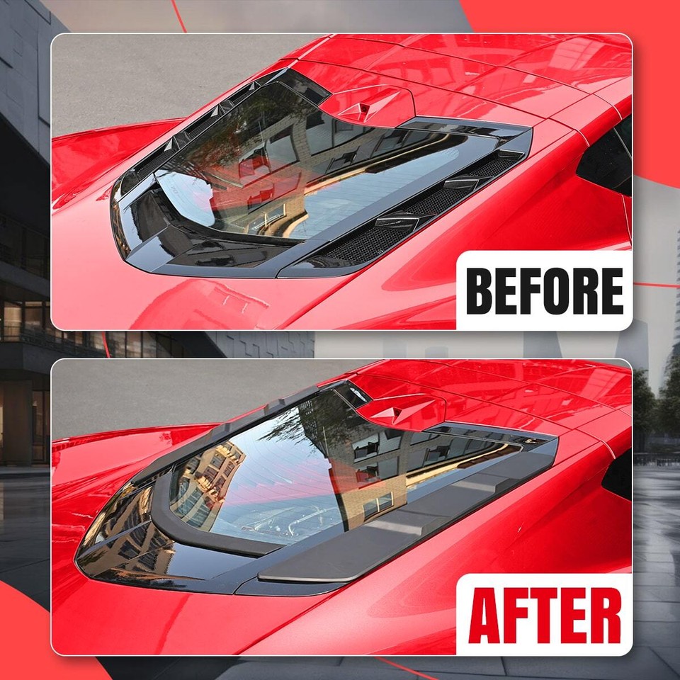 Car Wash Covers Engine Bay Air Vent Dry Bay Vent Blocks for Corvette C8 ...