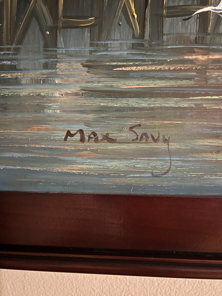 🎨 Max Savy Original Oil Painting | eBay
