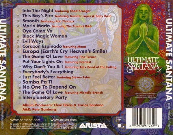 Ultimate Santana by Santana (CD, 2007) Like New Ships 1st Class 886970629324 | eBay