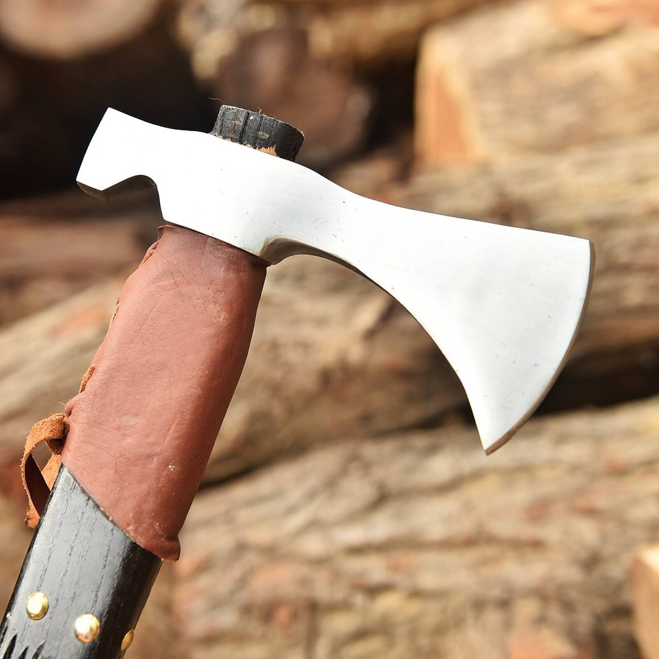 Forged Carbon Steel Vikings Axe Vintage Collectible Design Hatchet ...