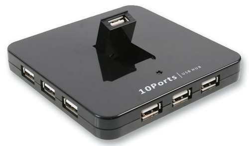 Hub,USB 2.0,10 Port,Hub Style Secteur Alimenté,10PORTS,Alimenté pour ...