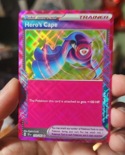 Pokemon Temporal Forces HERO'S CAPE Trainer 152/162 Ace Spec SV Card ...