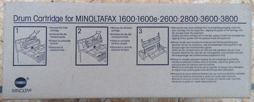 MinoltaFax 1600 1600e 2600 2800 3600 3800 Drum Cartridge Konica Minolta ...