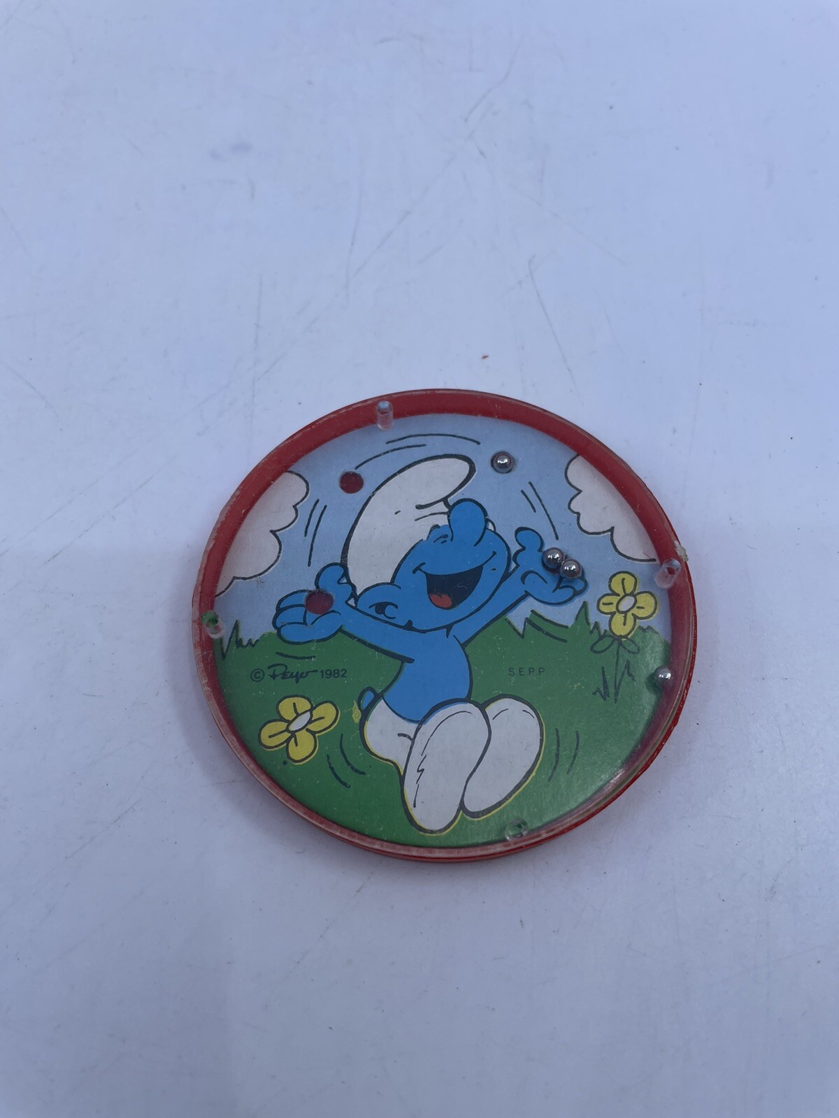RARE Vintage 1982 PEYO SMURF Hand Held Dexterity Toy Puzzle Game B1 | eBay