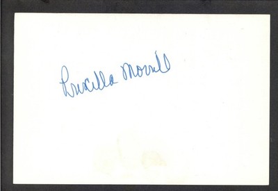 Priscilla Morrill - Signed Autograph 4x6 Index Card - MacGyver - Mork ...