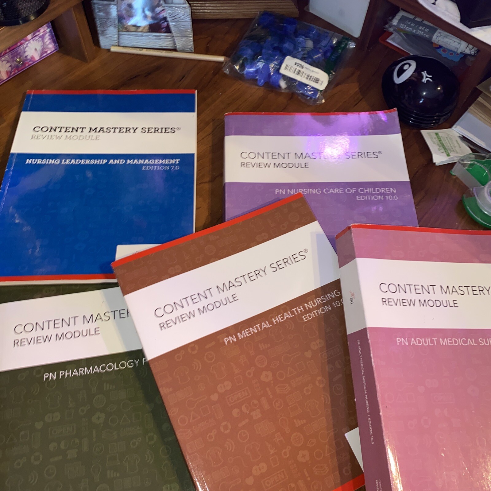 Lot of 7 Content Mastery Series ATI Nursing Medical Surgical Mental ...