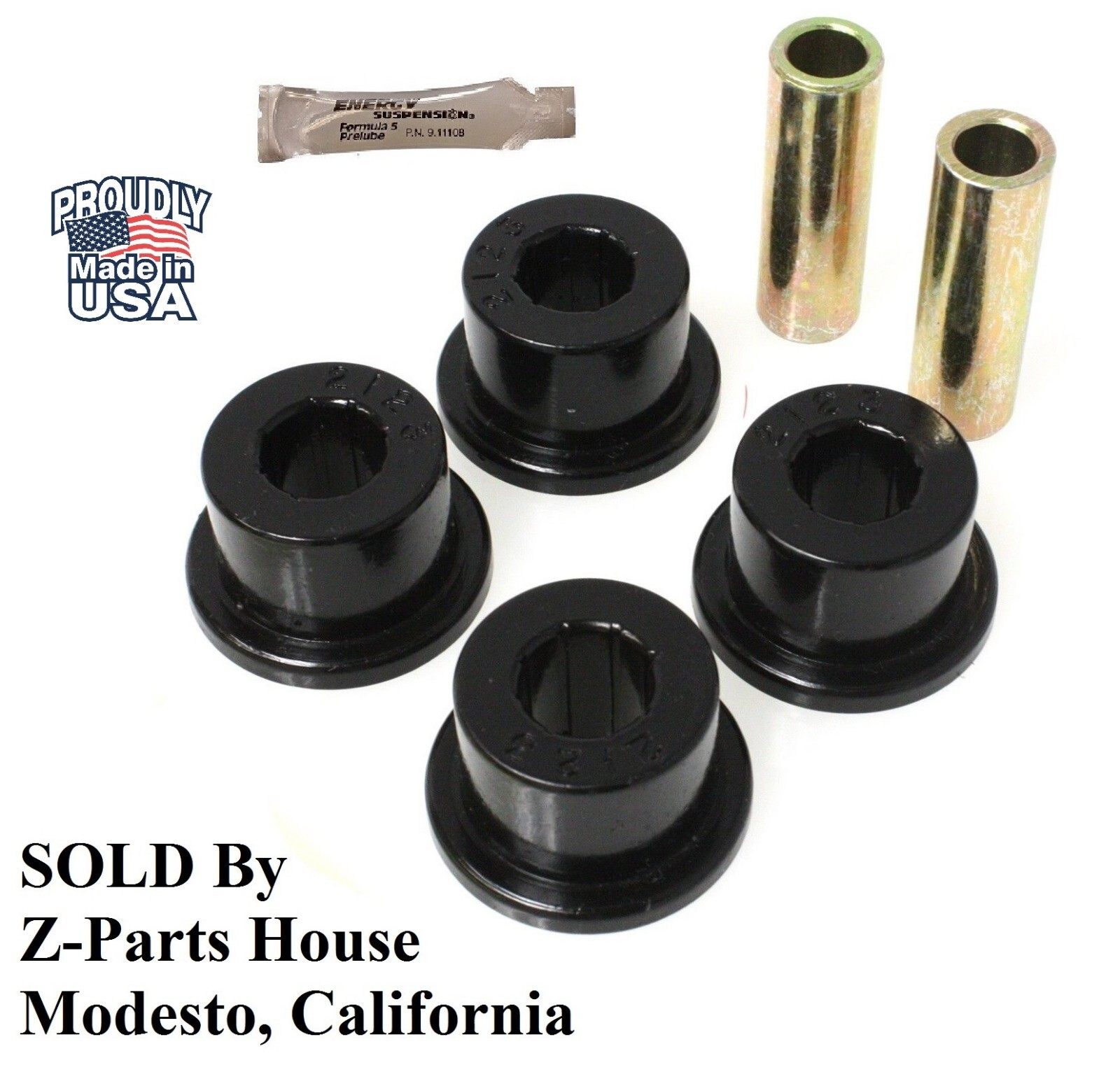1-3/8" O.D. x 3-1/2" (9/16" Bolt) Polyurethane Pivot Bushing Set ZP ...