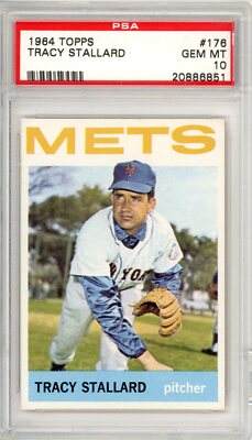 1964 Topps Tracy Stallard 176 PSA 10 POP 3 7887 | eBay