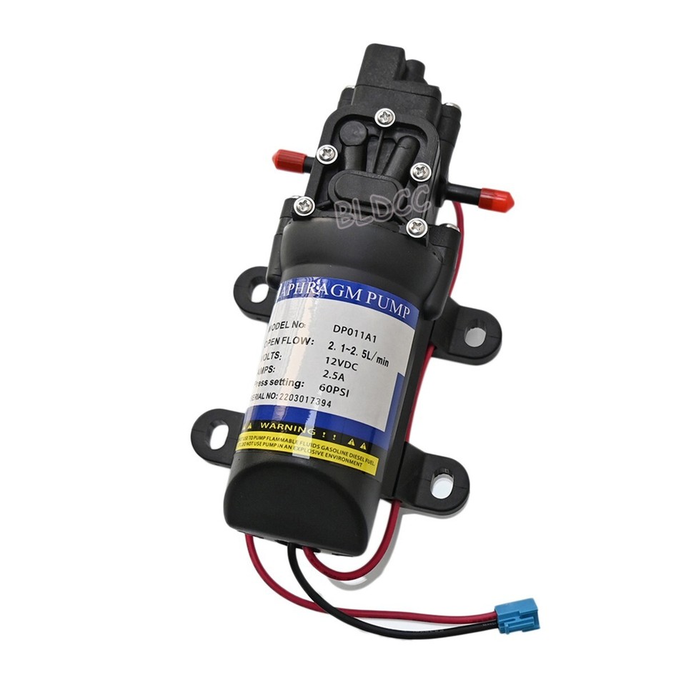 High Flow DC 12V Small Diaphragm Pump 60PSI 2.5A Misting Booster 30W ...