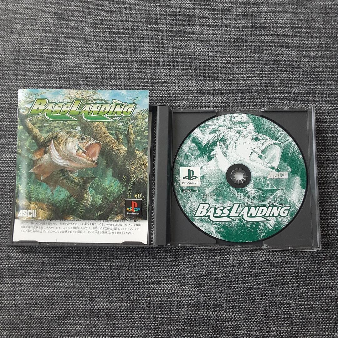 Fishing Rod Controller ＋Bass Landing Soft Set Ascii PlayStation 1 PS1 ...