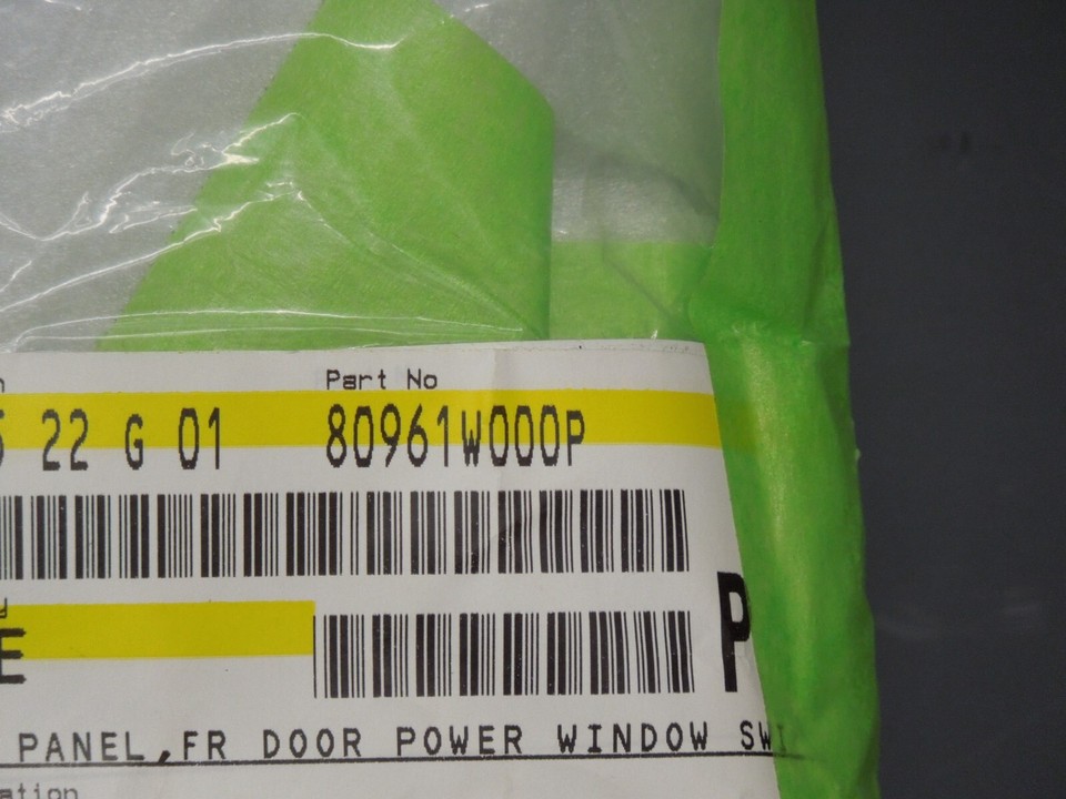 Mitsubishi Passenger Window Switch Trim 80961W000P | eBay