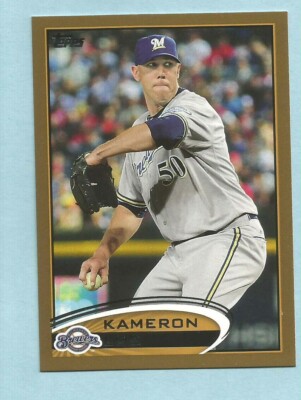 2012 Topps Baseball Update Kameron Loe US108 Milwaukee Brewers GOLD ...