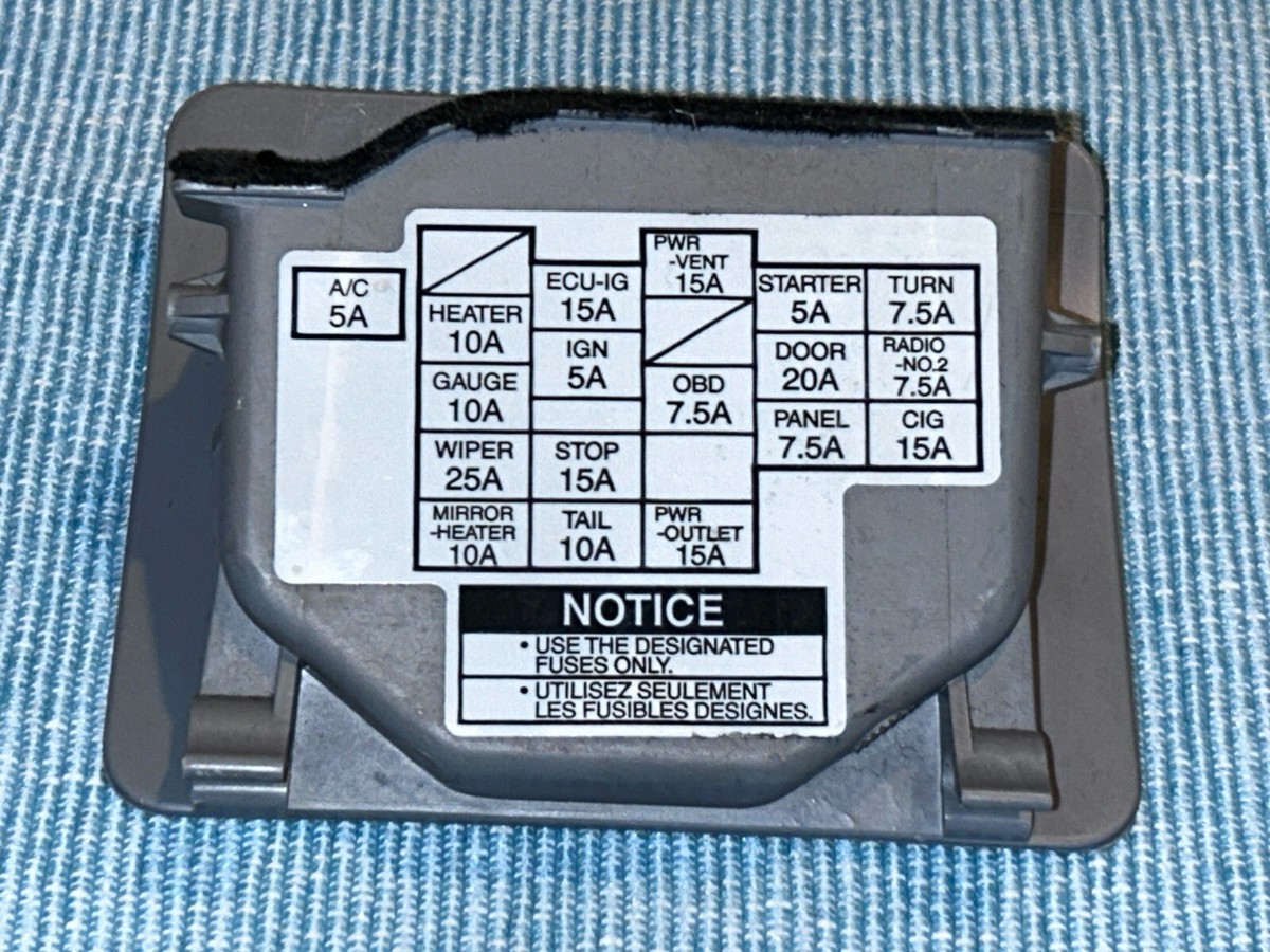 2007 Toyota Sienna Fuse Diagram Sienna Sliding Door Fuse | Vehicle