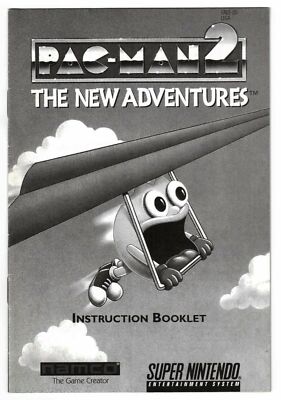 Pac-Man 2: The New Adventures (Super Nintendo, 1994) Instruction ...