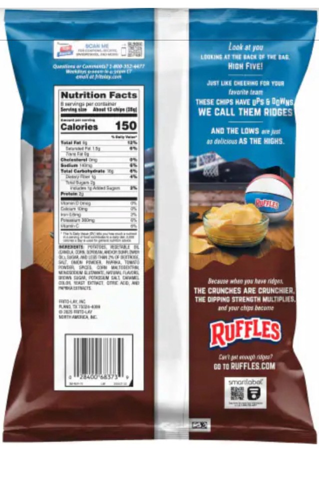 ⚫️ New Limited Edition RUFFLES Smokehouse BBQ Barbecue Smoky Potato ...