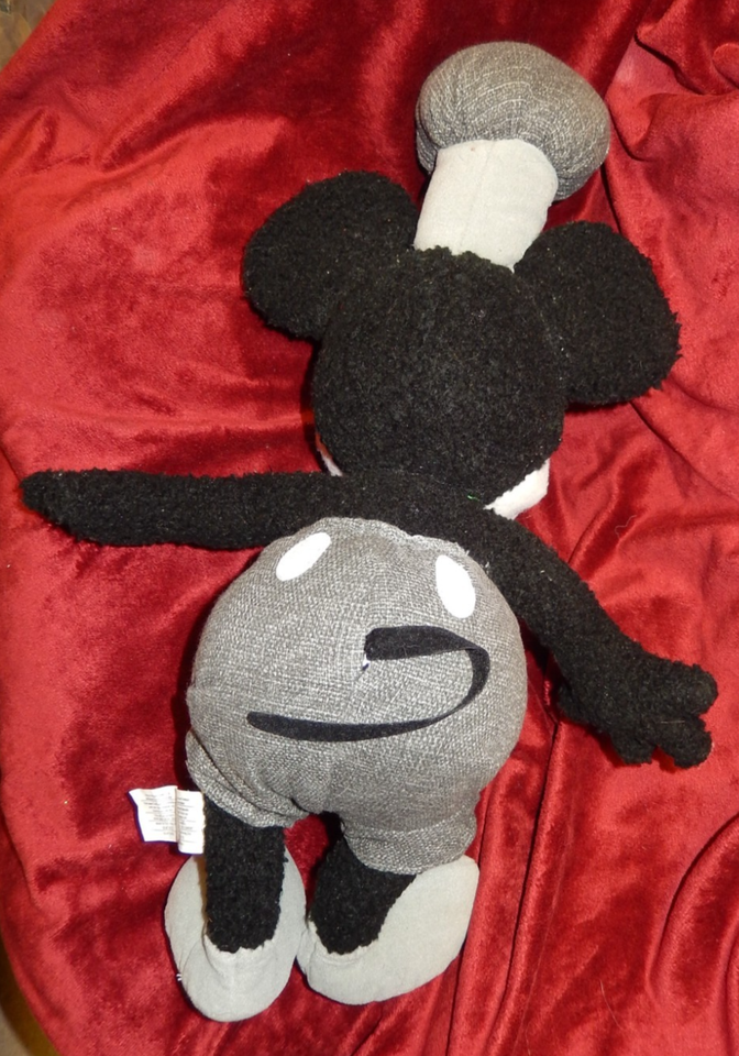 DISNEY Steam Boat Willy 20" Black, Grey and White Mickey Mouse | eBay
