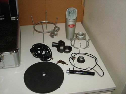 Samson C01U USB Studio Condenser Microphone with Shockmount USED WITH ...