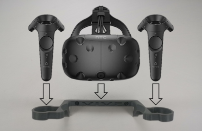 Wall Mount / Bracket For The HTC VIVE Headset and Controller In Grey | eBay