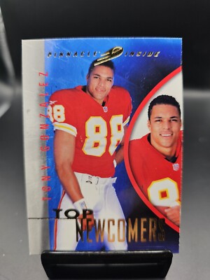 Tony Gonzalez 1997 Pinnacle Inside Top Newcomers RC #143 Rookie KC ...