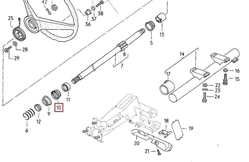 VW 171419517 Golf Rabbit Caddy Scirocco Steering Column Bearing | eBay