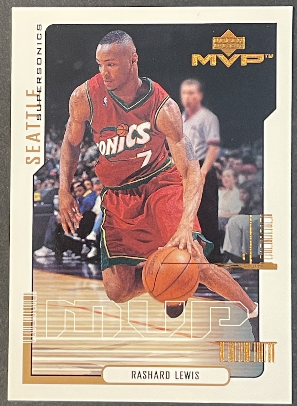 2000-01 Upper Deck MVP Seattle Supersonics Basketball Card #164 Rashard ...