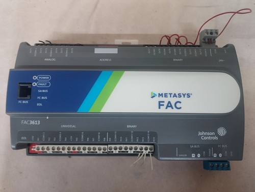 JOHNSON CONTROLS MS-FAC3613-0 FAC Controller 27-5811-8 Ver 8.0 FX1 1950 ...