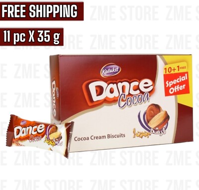 11 PCs X 35g Katakit Dance Cocoa Biscuits بسكويت دانس | eBay