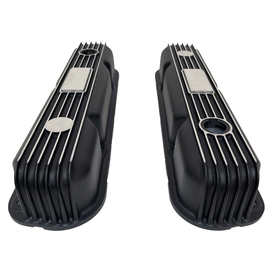 Mopar Performance 318 Black Valve Covers - Engraved Logo - Ansen USA ...