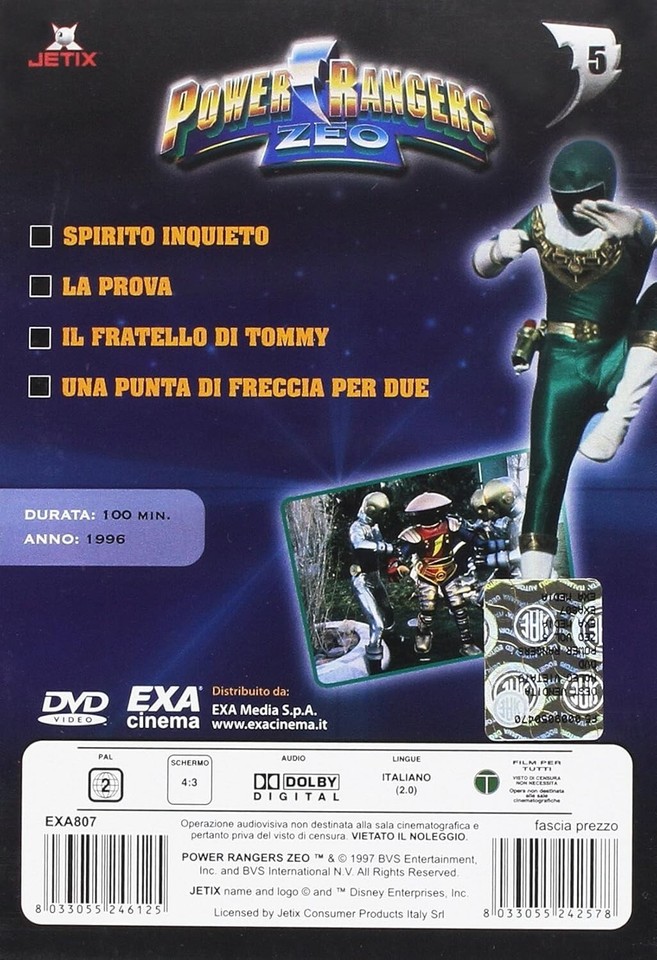POWER RANGERS ZEO – VOLUME 5 – ITA – DVD | eBay