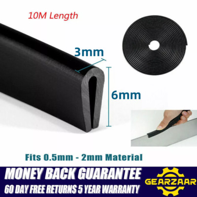 10M Car Door Boot Edge Protector Strip Trim U Shape Guard Seal Rubber ...